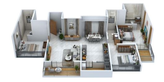 2 BHK, 3 BHK & 4 BHK Flats for Sale in Baner at Orizzonte